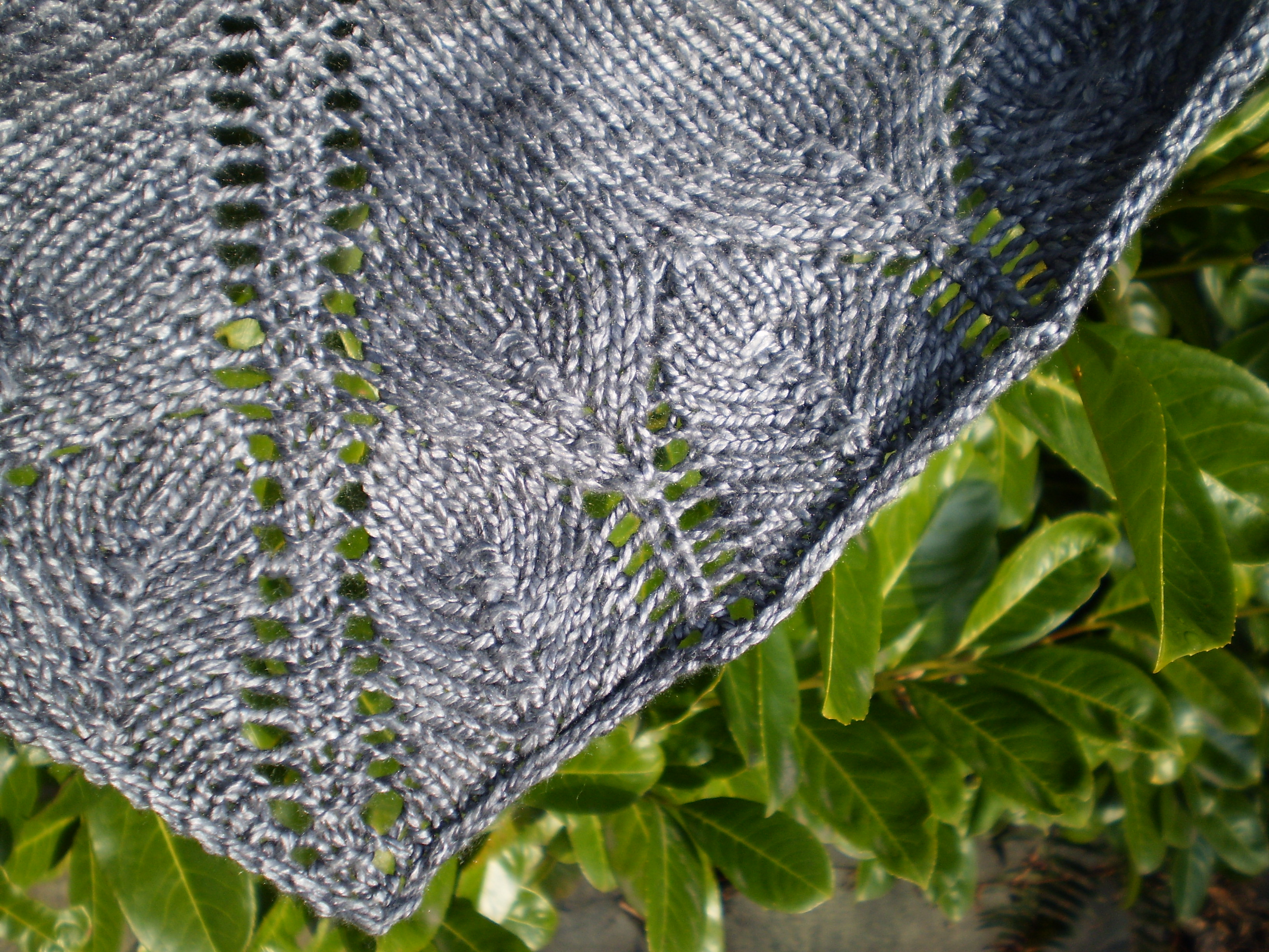 Lace-Edged Shawl | On the Needles